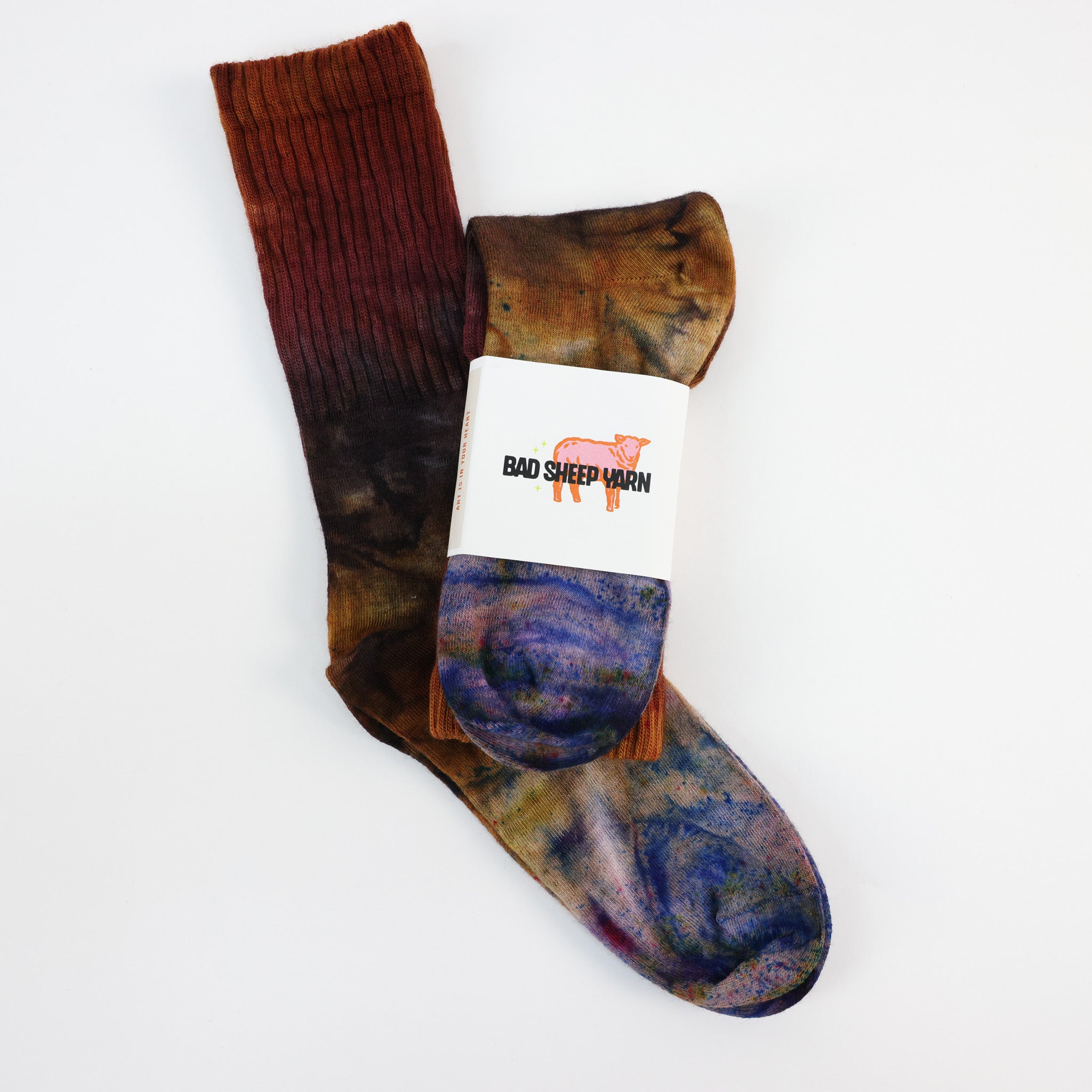 Campfire Cozy Merino Wool Socks – Bad Sheep Yarn