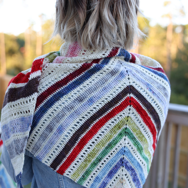 Prism Path Shawl Crochet Pattern – Bad Sheep Yarn
