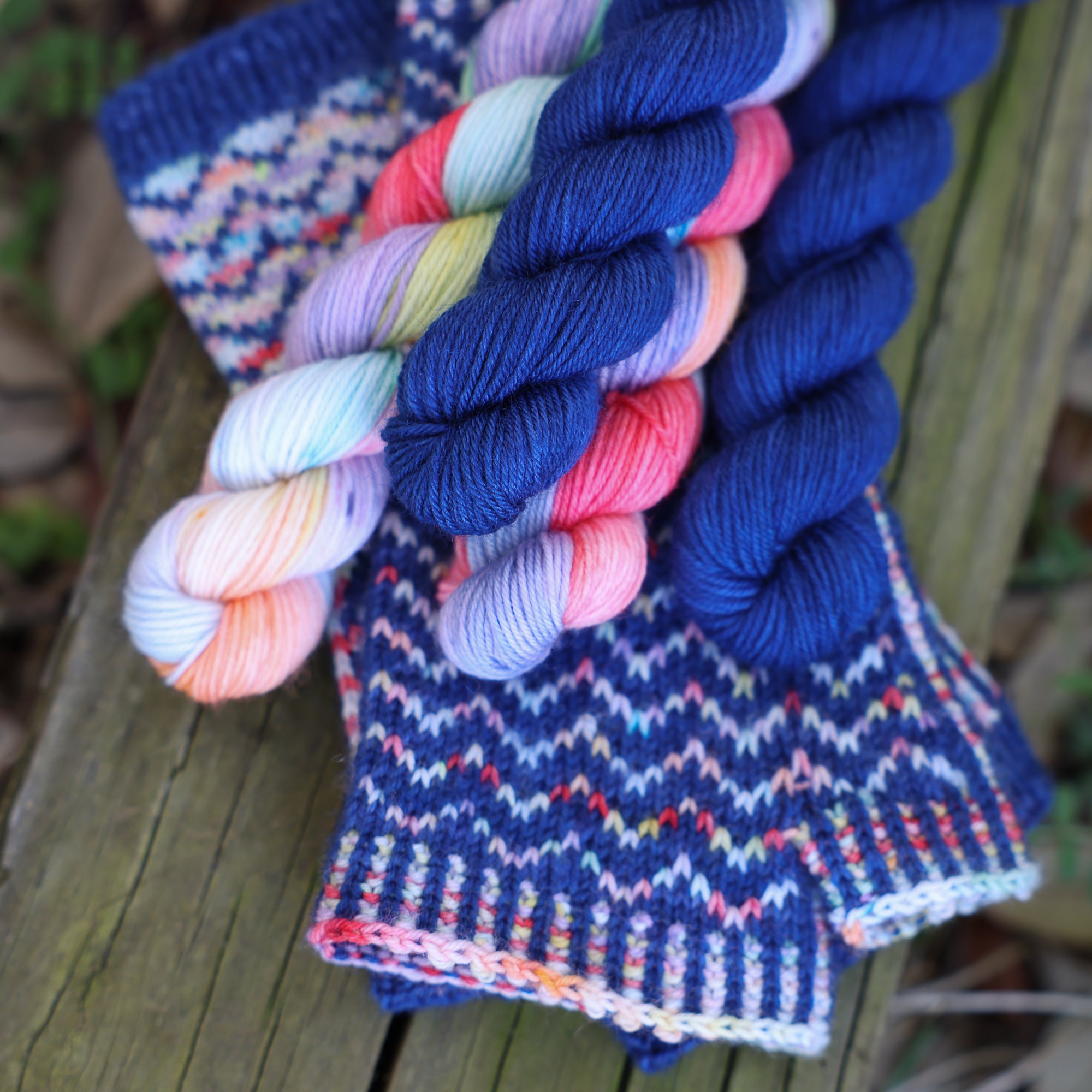 Because Rainbows Mitt Pattern & Yarn Kit – Bad Sheep Yarn